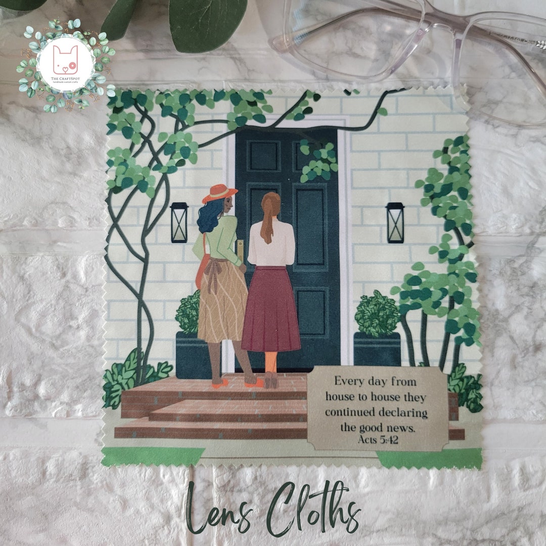JW Lens Cloth - 5 Pack - Door to Door - JW Ministry Gift - Sisters ...