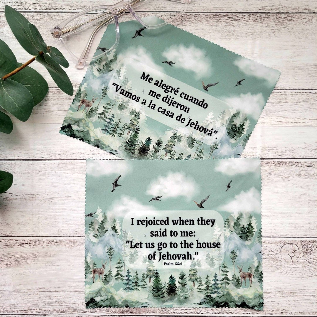 Jw Lens Cloth 5 Pk Welcome Back Rejoiced Let Us Go to the House of ...