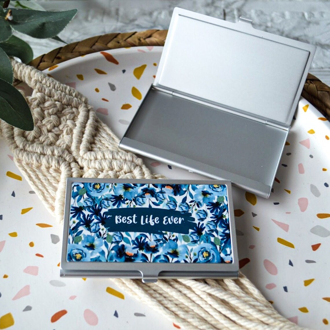 JW Contact Card Holder and Pen Set Best Life Ever Contact - Etsy