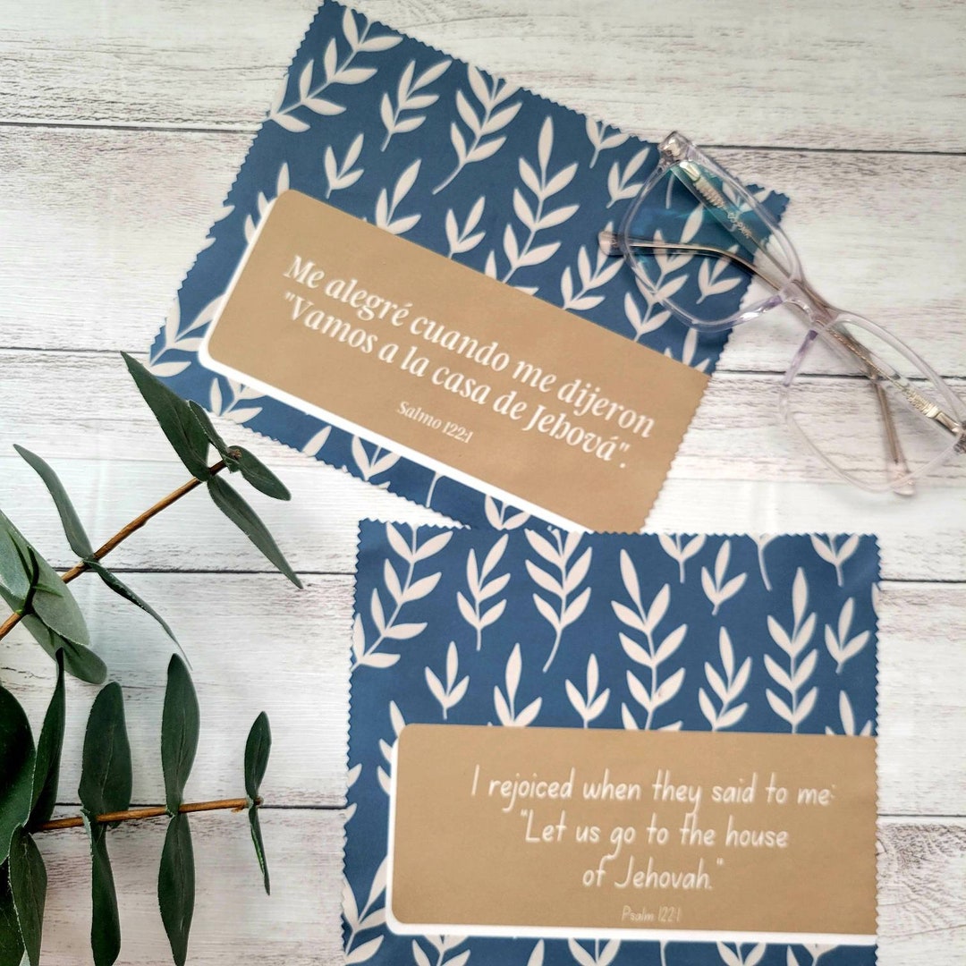 Jw Lens Cloth 5 Pk Welcome Back Rejoiced Let Us Go to the House of ...