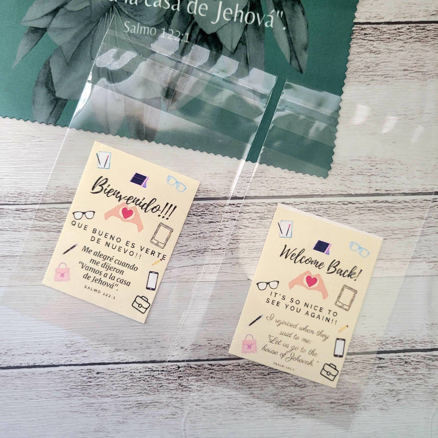 Jw Lens Cloth 5 Pk Welcome Back Rejoiced Let Us Go to | Etsy