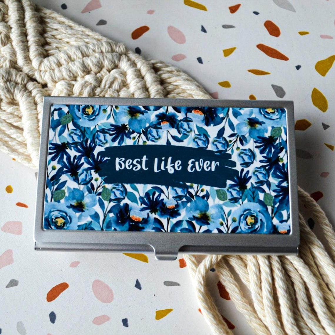 JW Contact Card Holder and Pen Set Best Life Ever Contact - Etsy