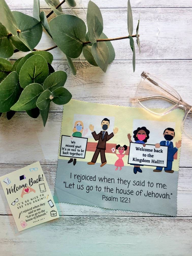 Jw Lens Cloth 5 Pk Welcome Back Rejoiced Let Us Go to - Etsy