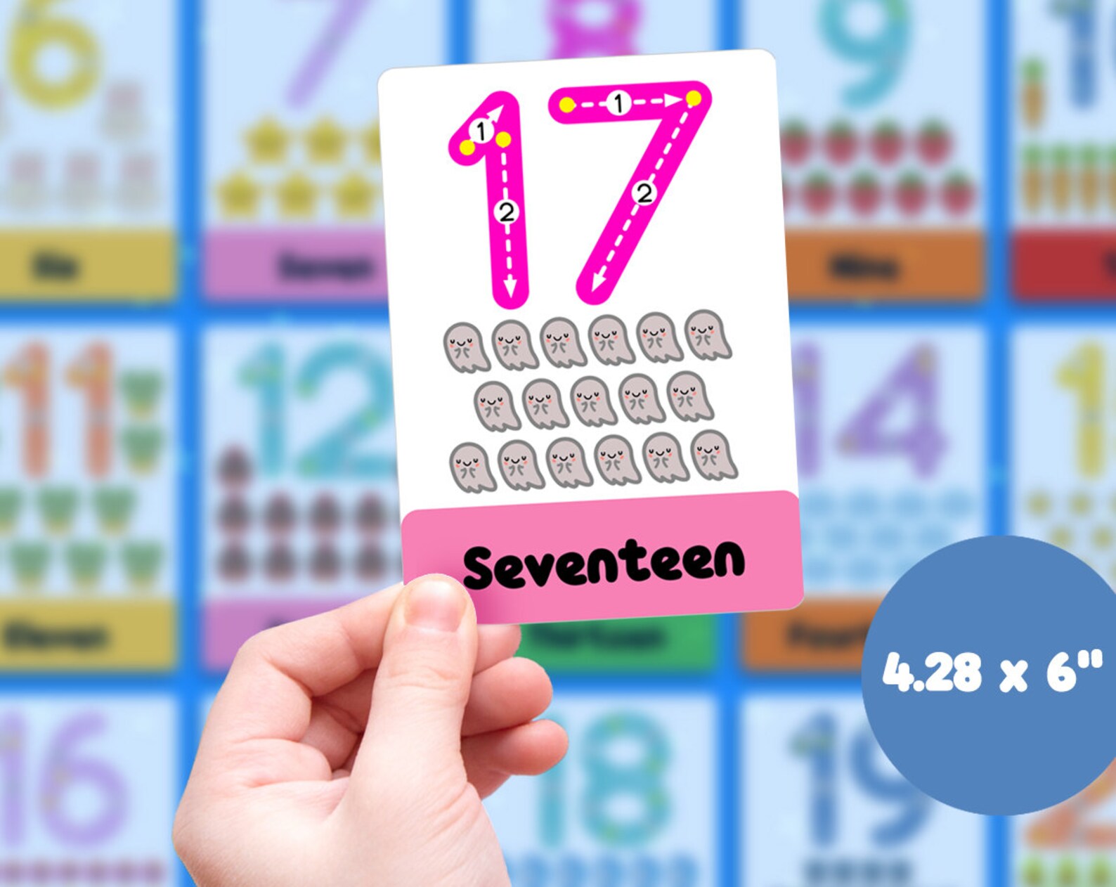 Numbers Flashcards for Kids - Digital and Text Editable Montessori ...