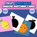 Fruits Printable Shadow Matching Cards. Montessori Toddler Activity ...