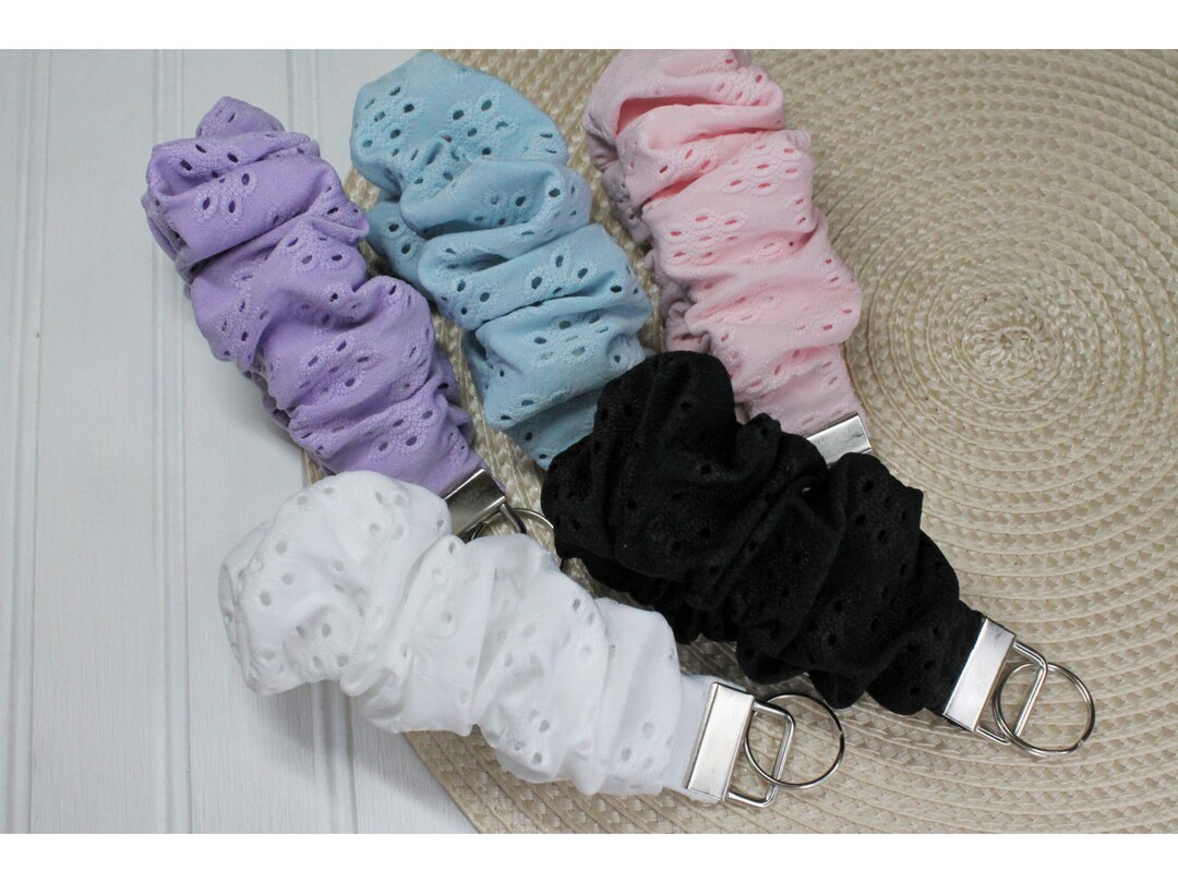 Floral Scrunchie Collection Eyelet Scrunchies Scrunchie Wristlets - Etsy