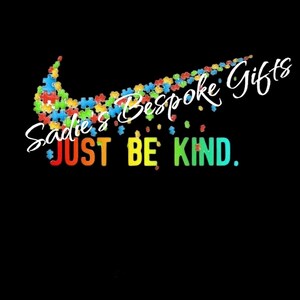 Autism Be Kind Colourful T Shirt Nike Inspired Gifts Personalised - Etsy