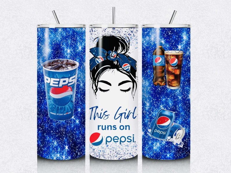 Pepsi PNG Digital Download Image Files This Girl Runs on Tumbler Wrap ...
