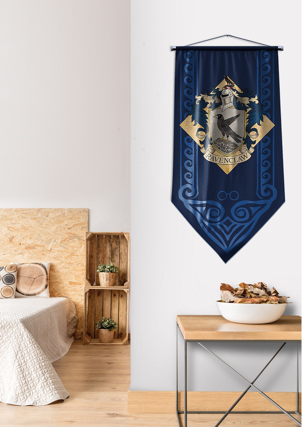 Ravenclaw Hogwarts Flag, Ravenclaw Design Flama/ Flag Harry Potter Flag ...