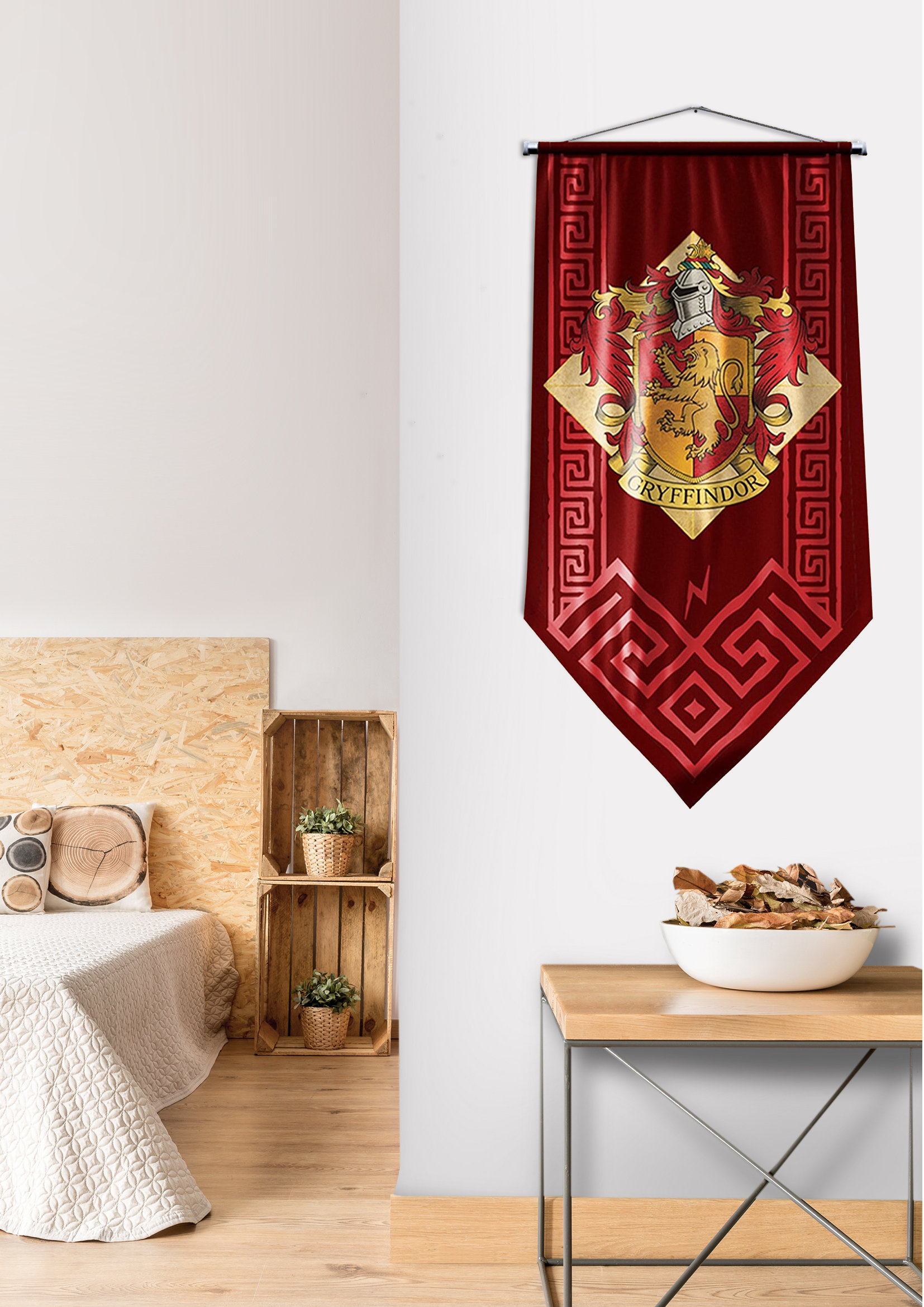 Big Size Gryffindor Hanging Pennant, Gryffindor Hanging Fabric Flag ...
