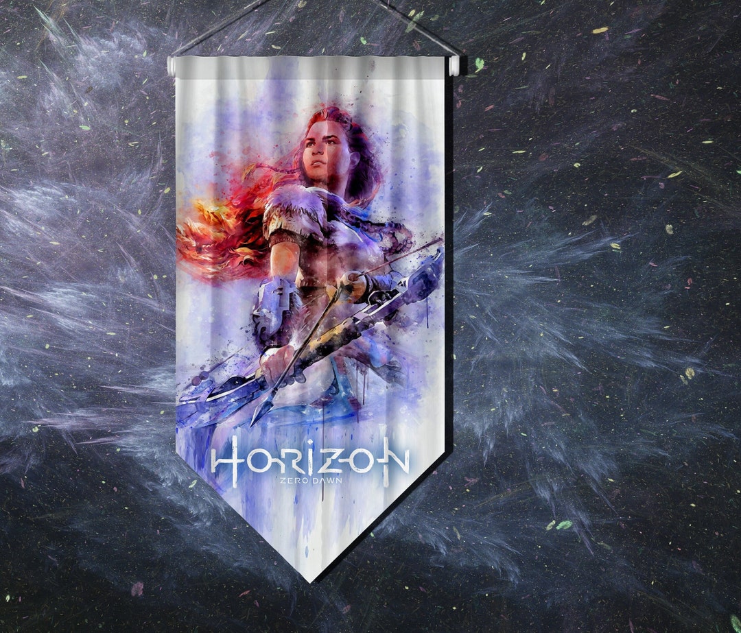 Horizon Zero Dawn Pennant Flag, Big Size Horizon Zero Dawn Wall Hanging ...
