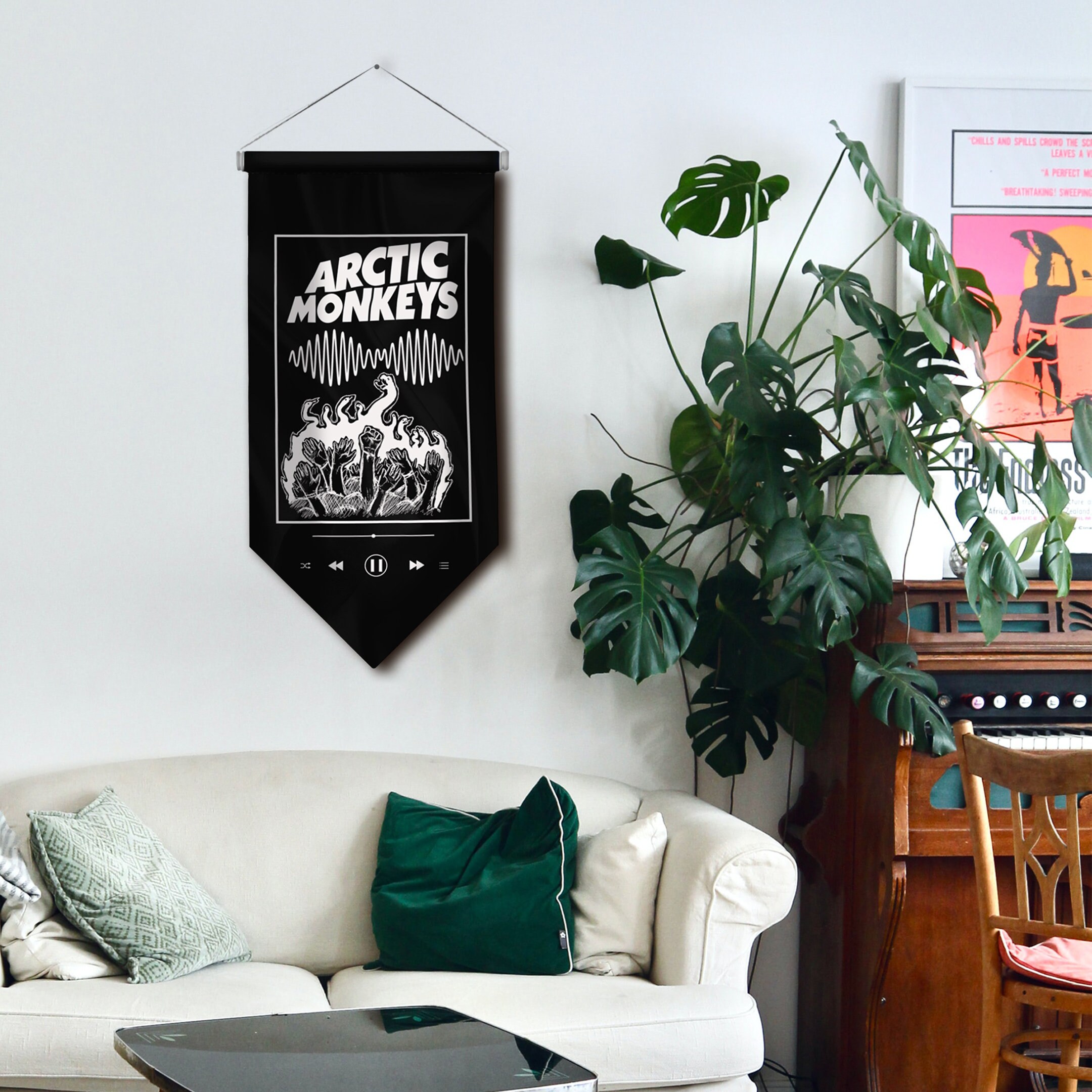 Arctic Monkeys Pennant Flag Wall Art, Arctic Monkeys Hanging Flag ...