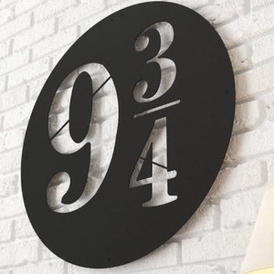 Platform 9 3 4 Sign - Etsy