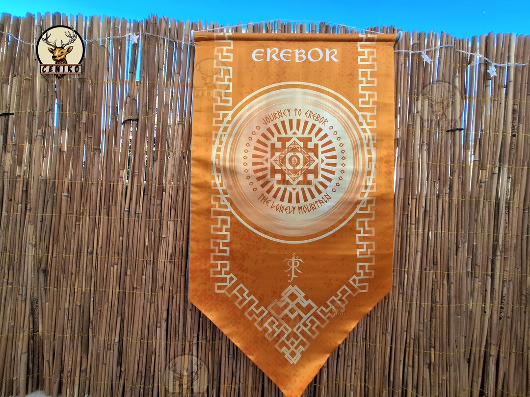 Erebor LOTR Pennant Banner, Erebor Flag, LOTR Erebor Flags , Erebor ...