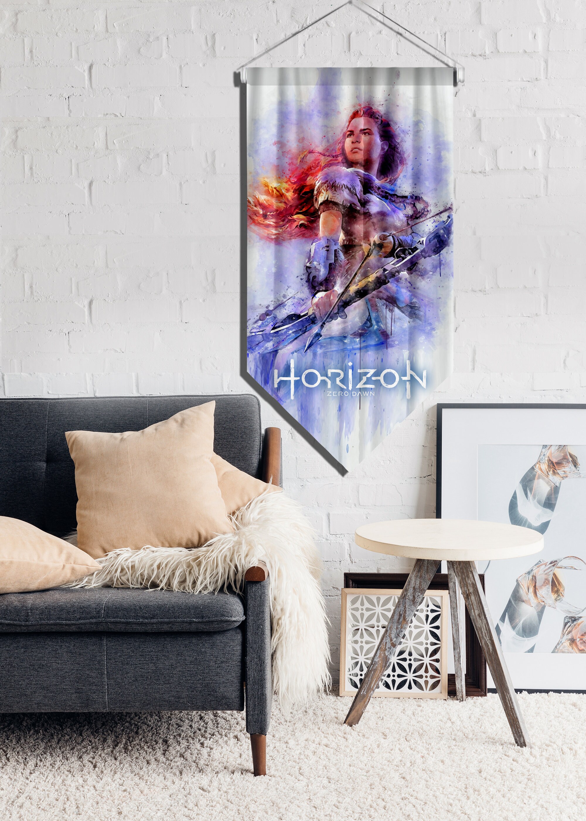 Horizon Zero Dawn Pennant Flag, Big Size Horizon Zero Dawn Wall Hanging ...