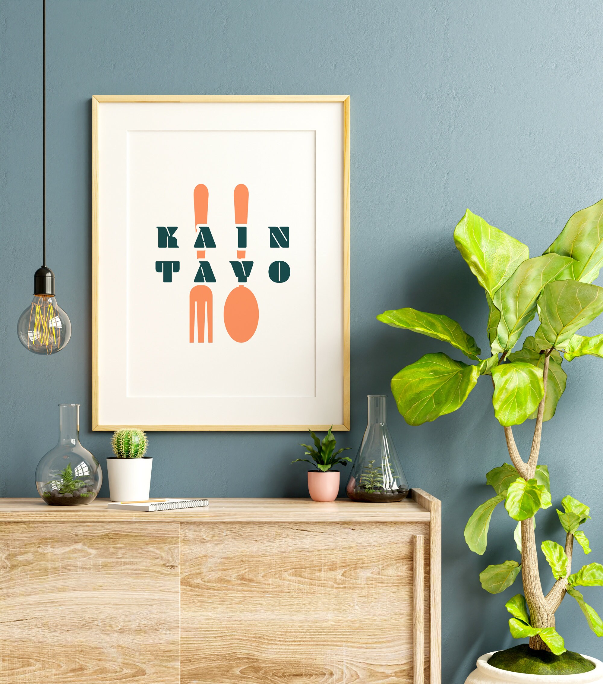 Kain Tayo Wall Art Tagalog - Etsy