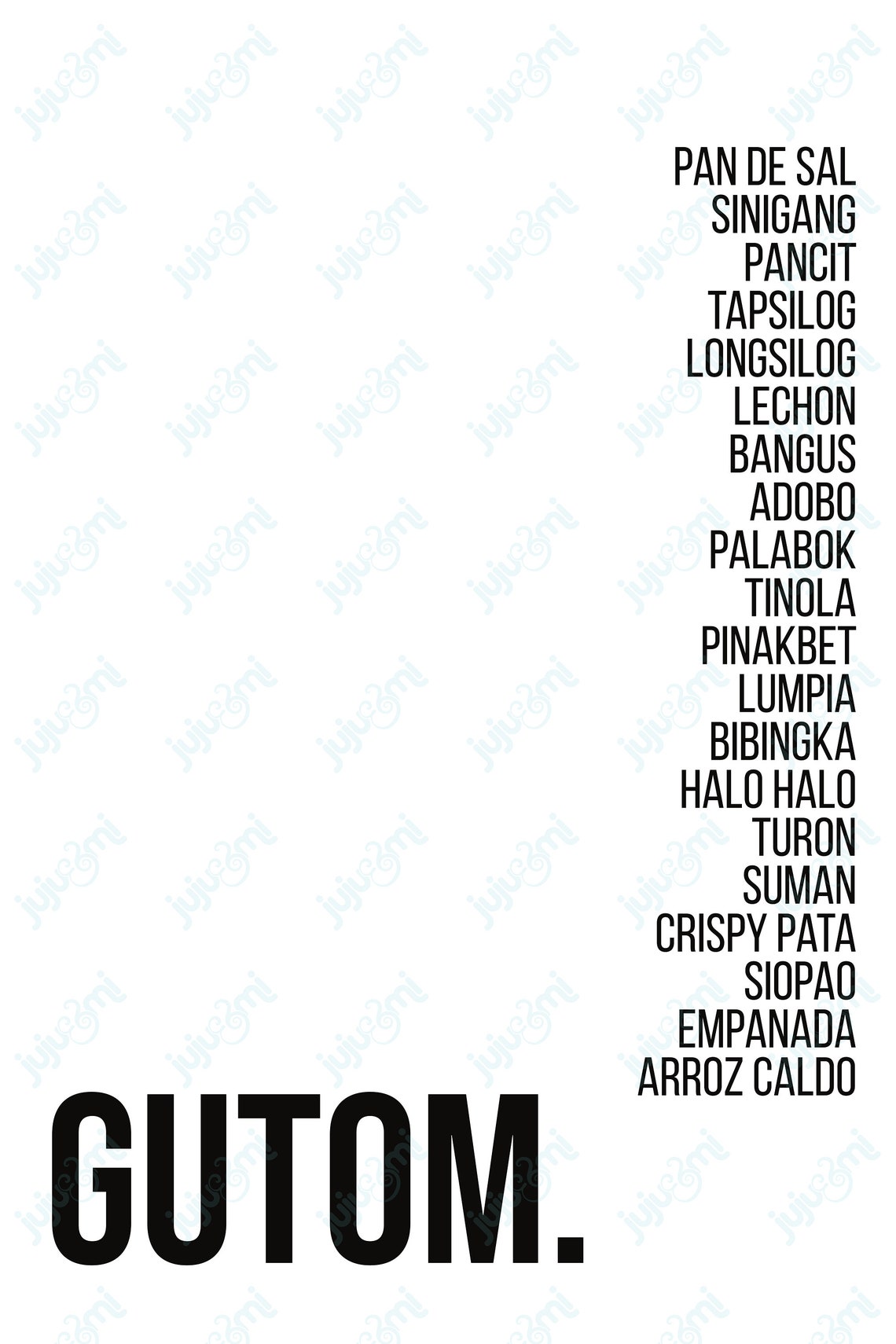 Gutom Wall Art Tagalog - Etsy