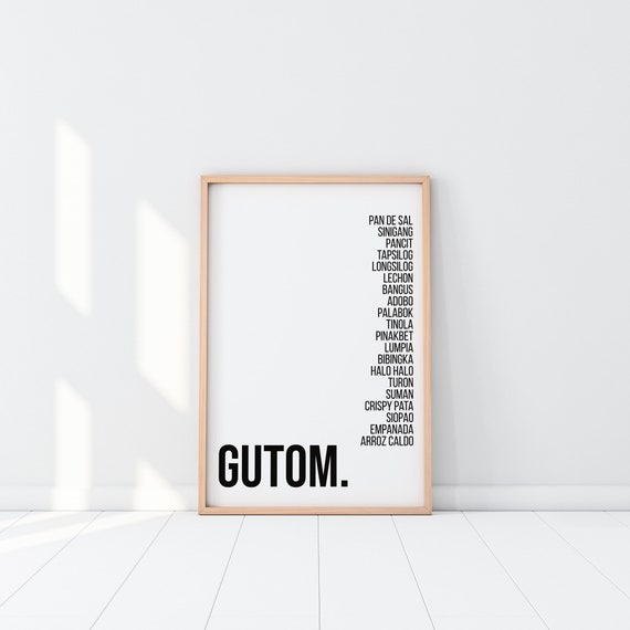Gutom Wall Art Tagalog - Etsy