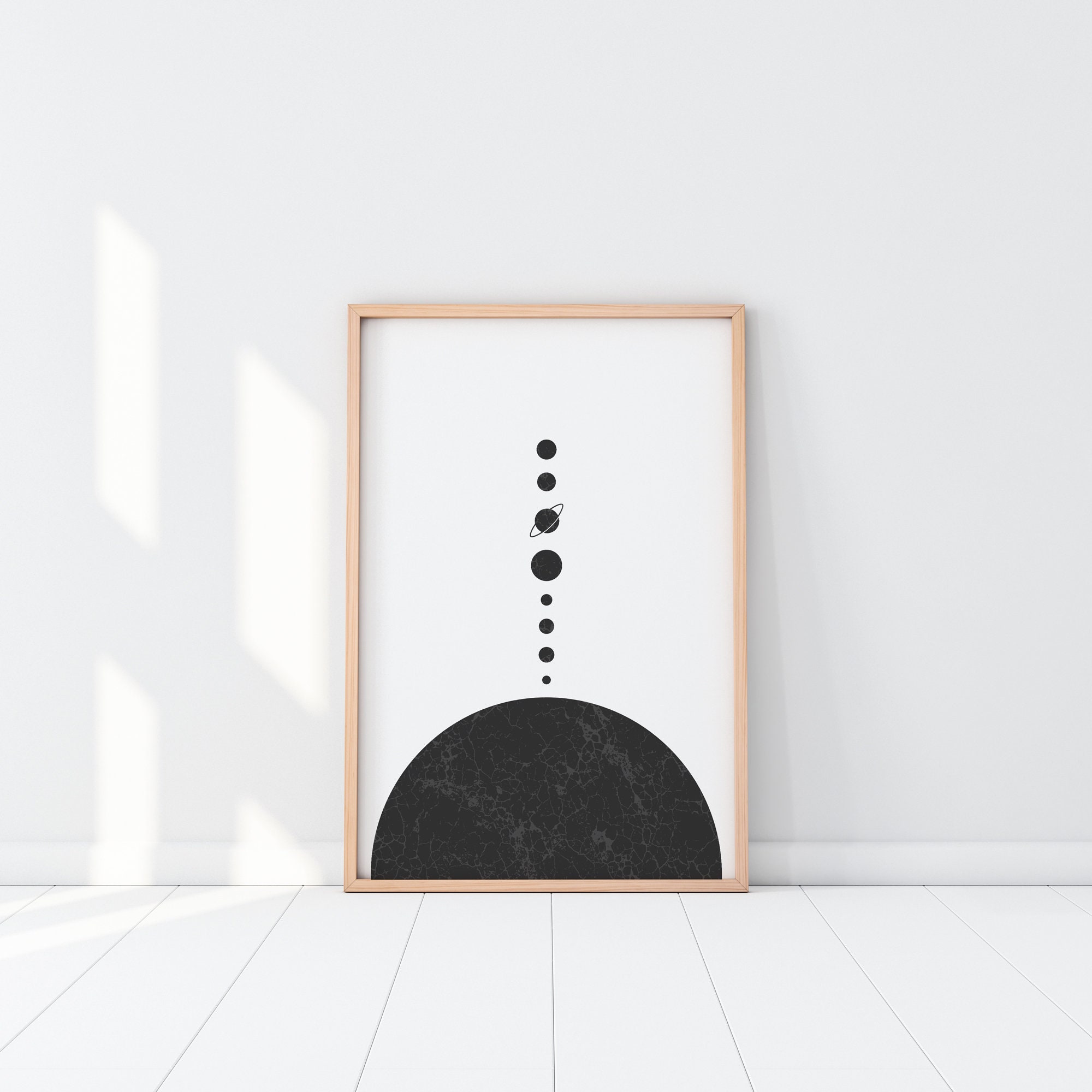 Solar System Print, Instant Printable Art, Office Wall Art, Wall Decor ...
