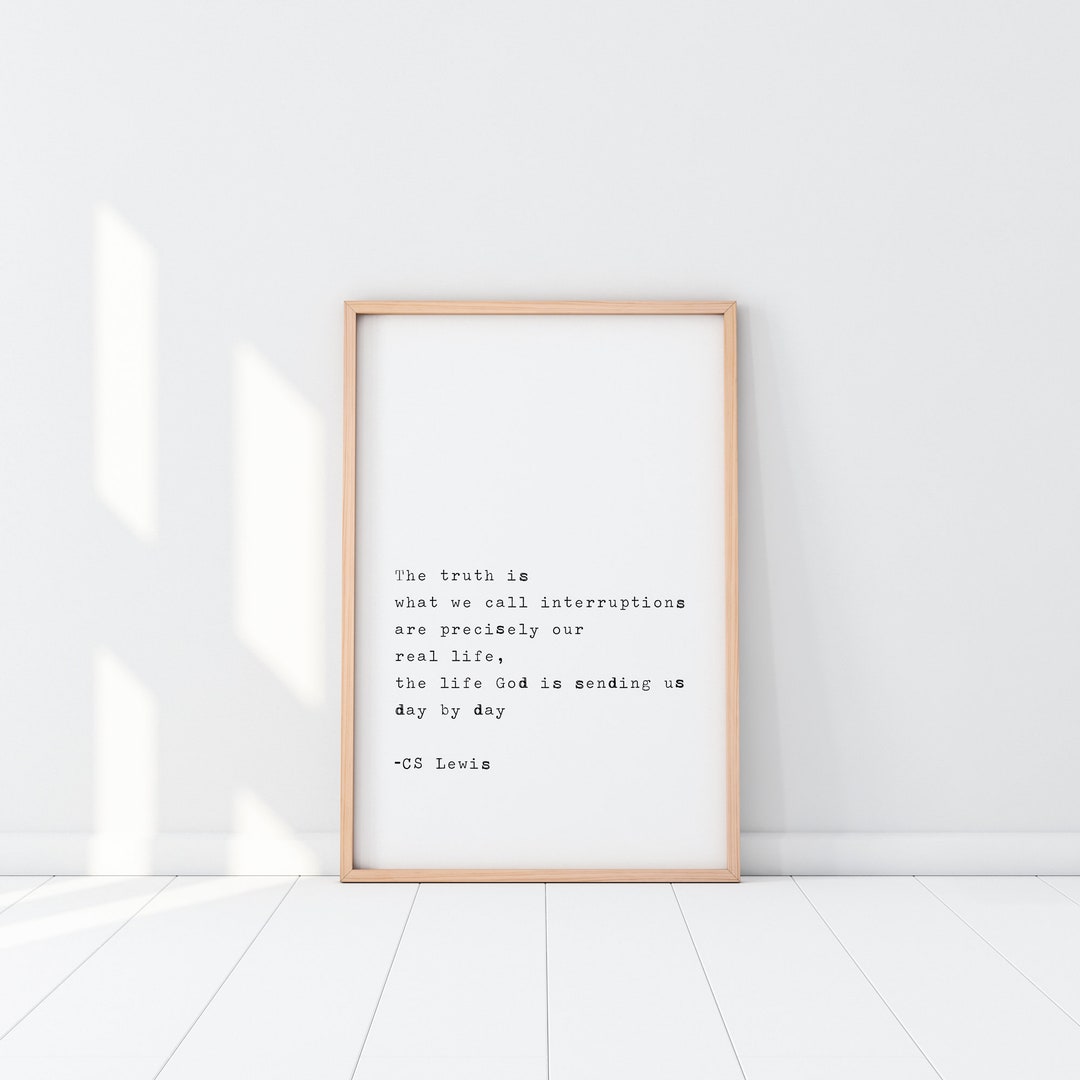 CS Lewis Quote Print, Instant Download, Printable Wall Decor Artwork - Etsy