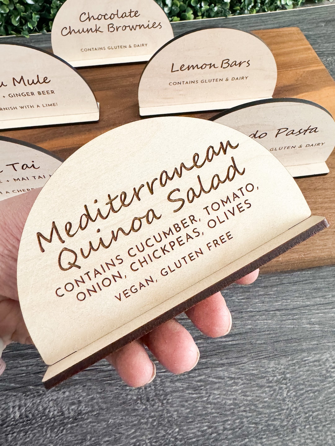 Buffet Food Labels, Food Label, Dome Acrylic Labels, Party Decor, Event ...