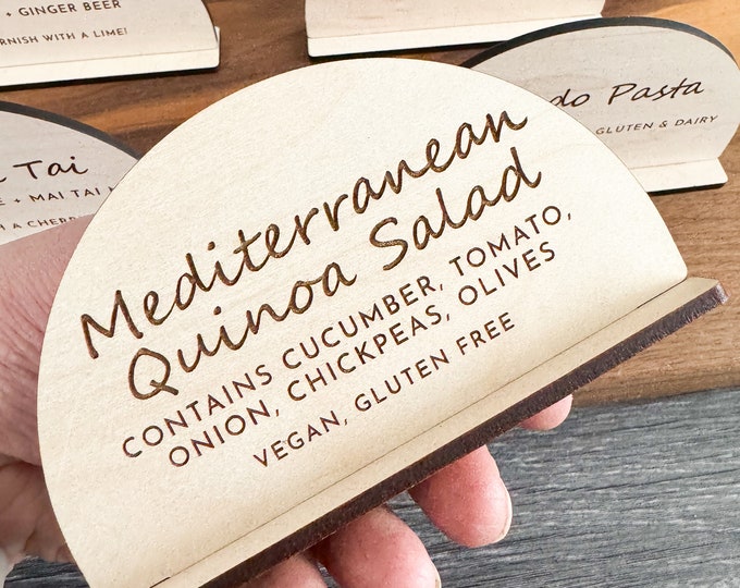 Buffet Food Labels, Food Label, Dome Acrylic Labels, Party Decor, Event ...