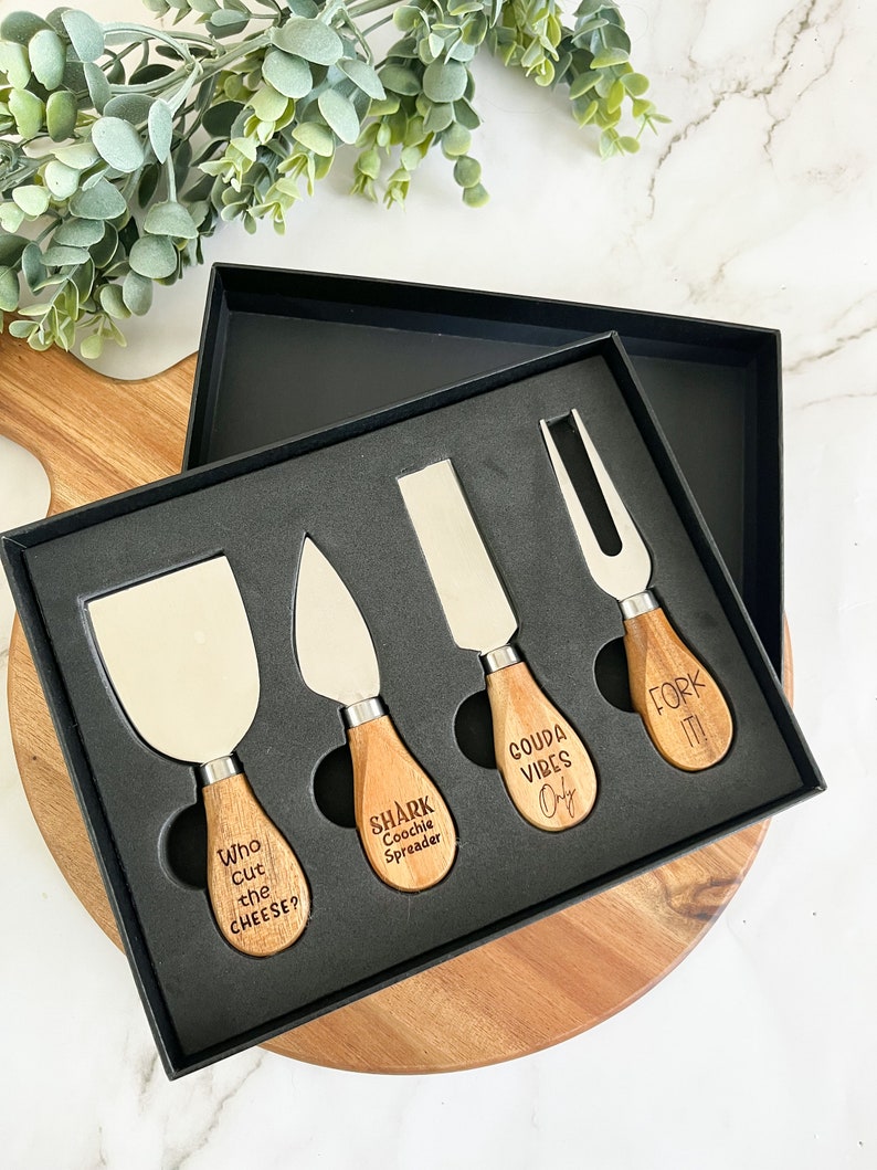 Funny Cheese Knives Cheese Knife Set Charcuterie Knives - Etsy