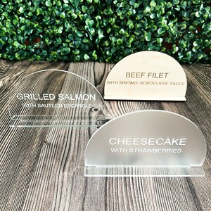 Acrylic Food Labels, Party and Event Decor, Party Buffet Signs, Event ...