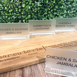 Acrylic Food Labels, Party and Event Decor, Party Buffet Signs, Event ...