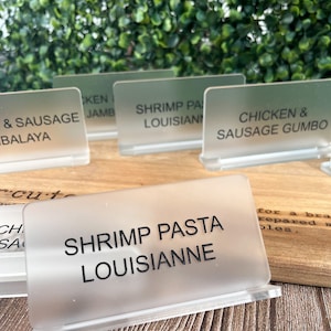 Acrylic Food Labels, Party and Event Decor, Party Buffet Signs, Event ...