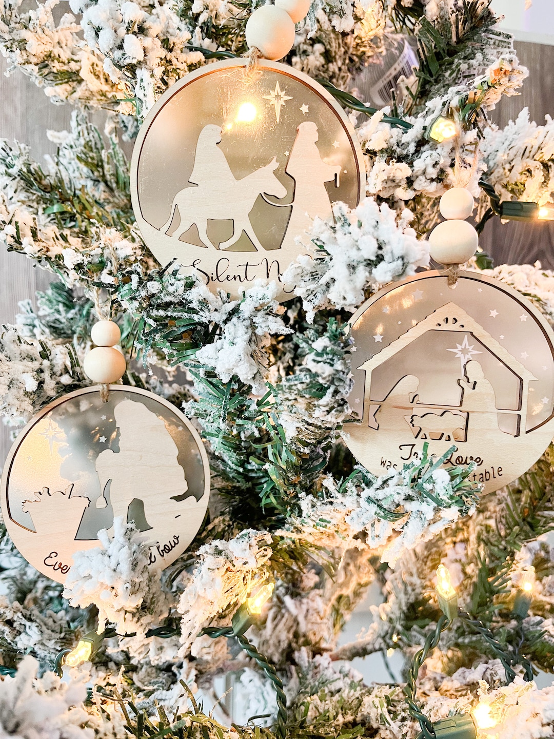 6- Piece Nativity Ornament Set, Christmas Ornaments, Nativity Ornament ...