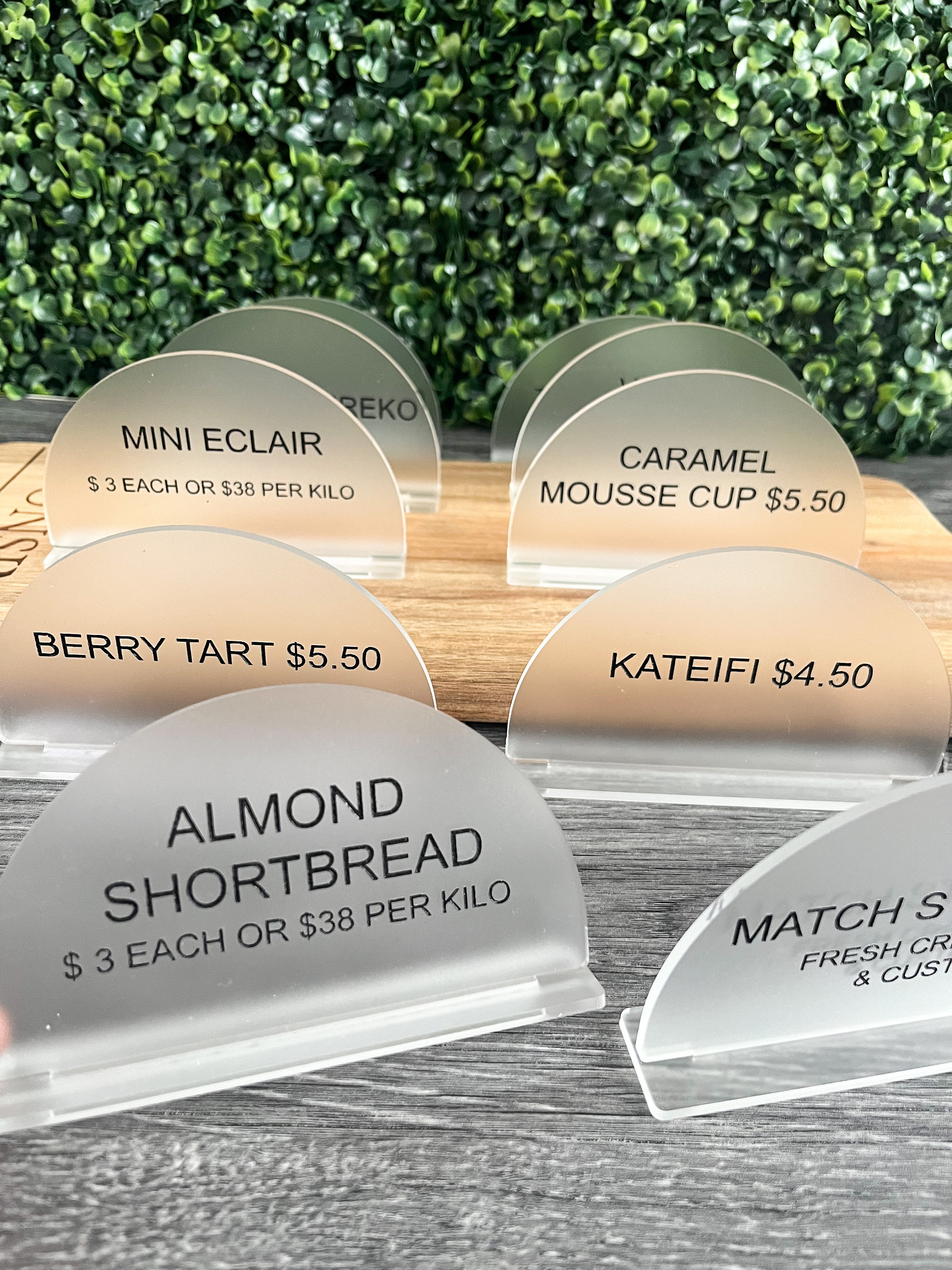 Acrylic Food Labels, Party and Event Decor, Party Buffet Signs, Event ...