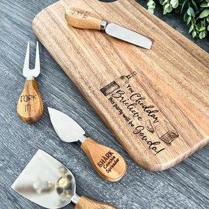 Funny Charcuterie Board Set/cutting Board Set/cheese Spreader Set/humorous Party Decor/table ...