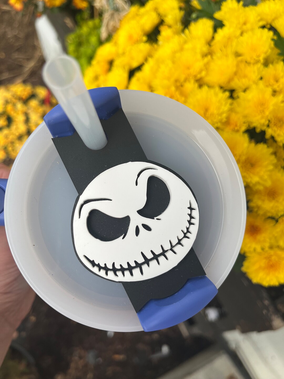 Jack Skellington Stanley Cup Topper: Halloween Tumbler Name Plate - Etsy