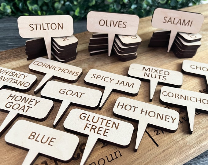 Custom Cheese Marker, Food Tag, Stake Markers, Wine Tasting Labe ...