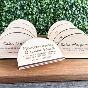 Buffet Food Labels, Food Label, Dome Acrylic Labels, Party Decor, Event ...