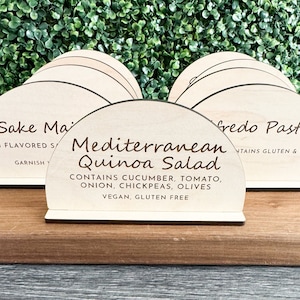 Buffet Food Labels, Food Label, Dome Acrylic Labels, Party Decor, Event ...