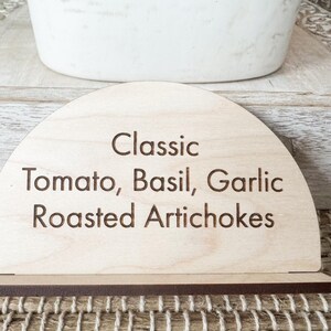 Food Labels, Buffet Labels, Wooden Food Labels, Buffet Sigs, Wedding ...