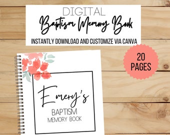LDS Baptism Memory Book Instant Download - Etsy
