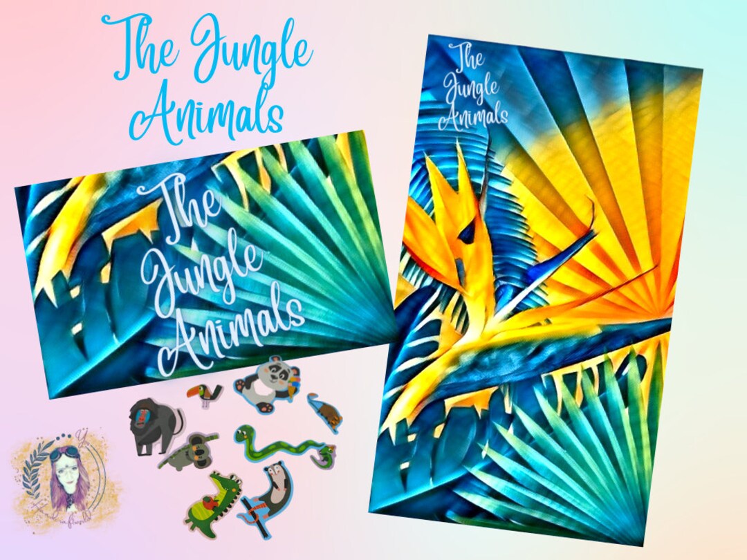 Folding Card the Jungle Animals / Envelope Method / A6 - Etsy