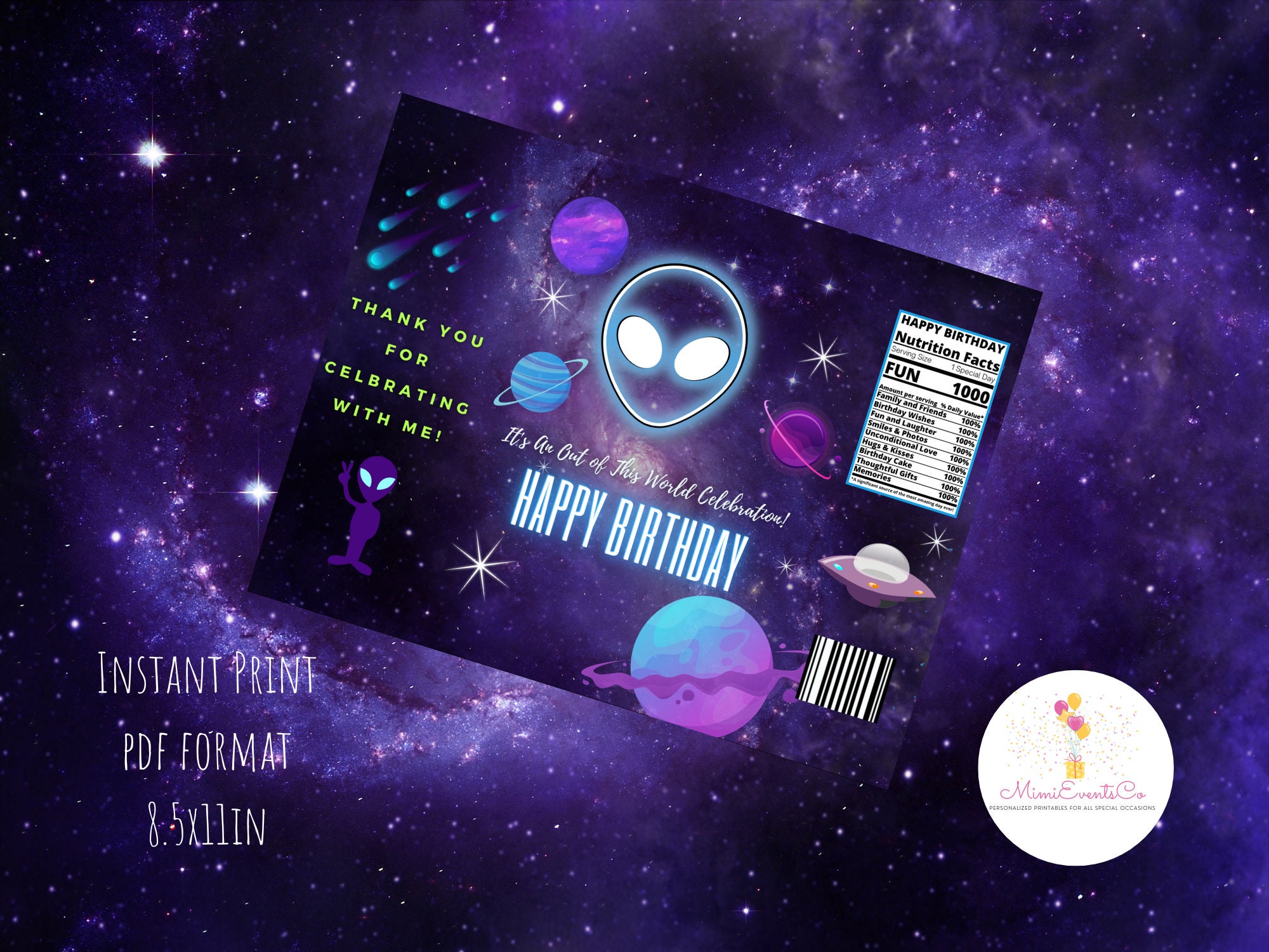 Alien Chip Bag| Birthday| Party Favors| Chip Bag - Etsy