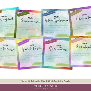 Identity in Christ Scripture Card Set: Watercolor Truth Affirmations ...