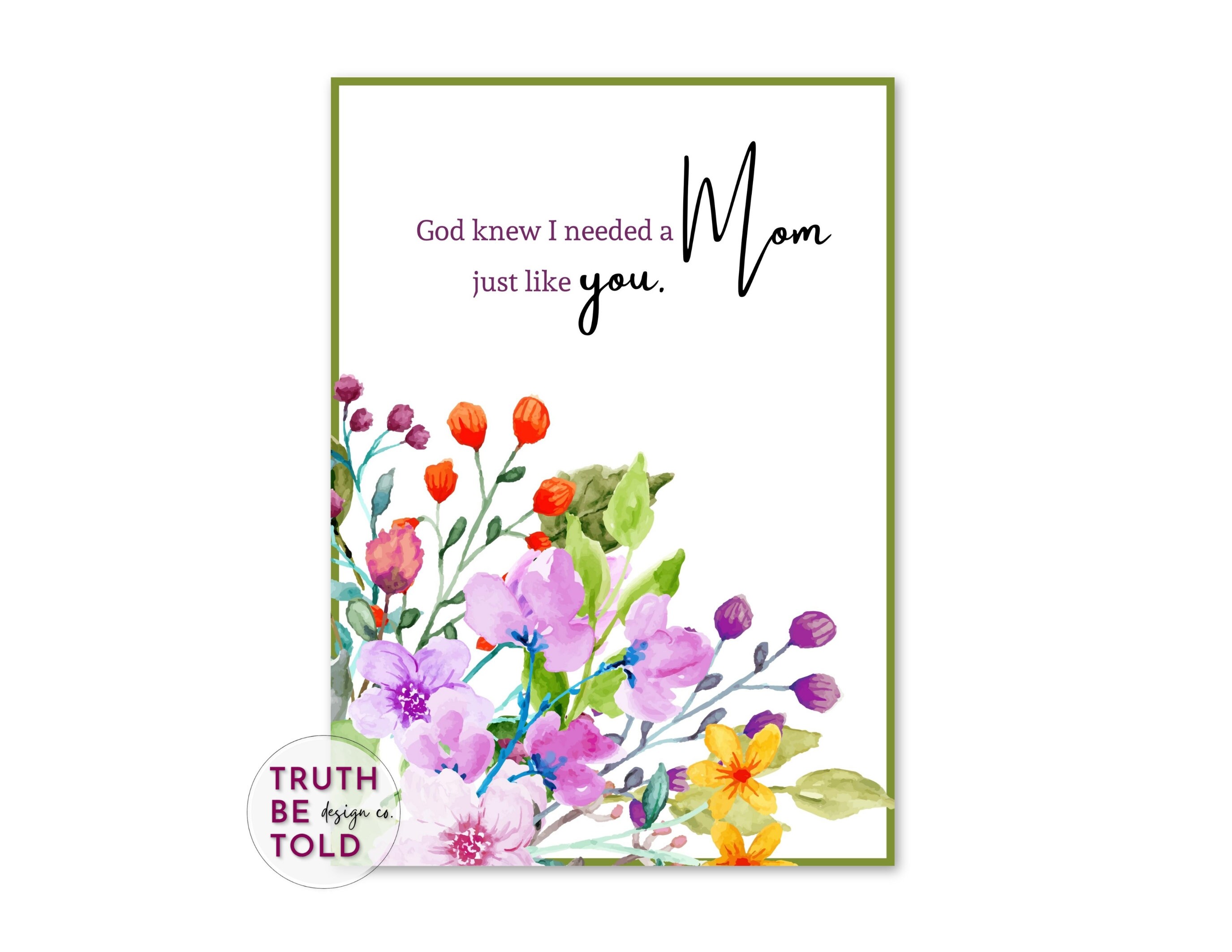 Mothers Day Proverbs 31 Printable Card, Wisdom is on Her Tongue Mothers ...