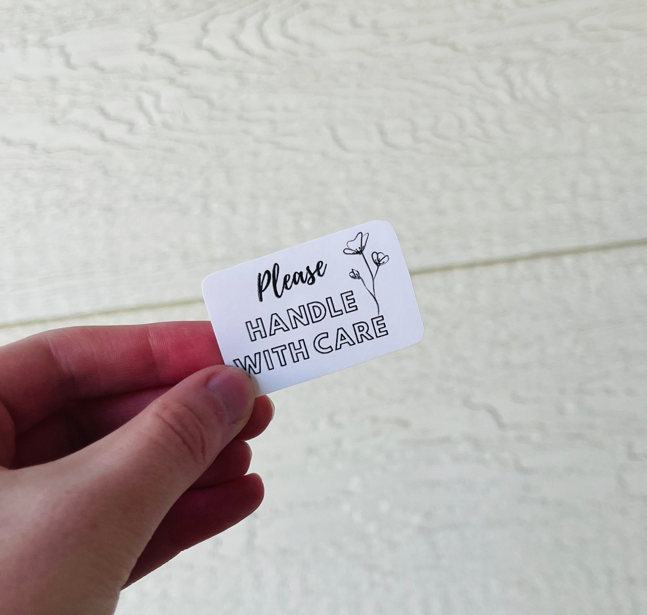 Handle With Care Packaging Sticker - Etsy