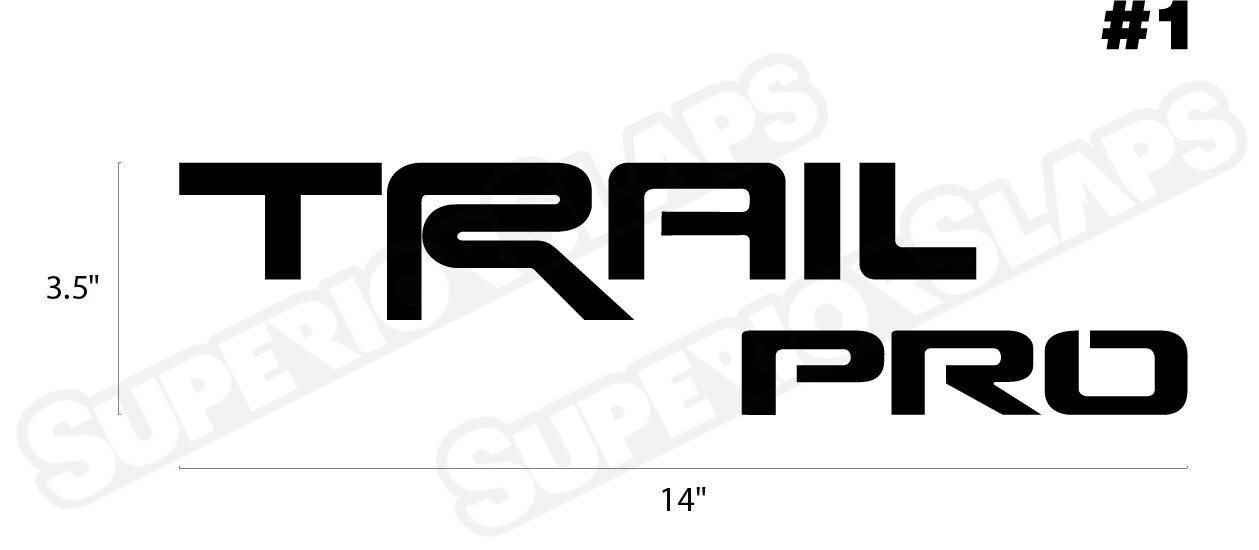 Trail Pro Decal - Etsy