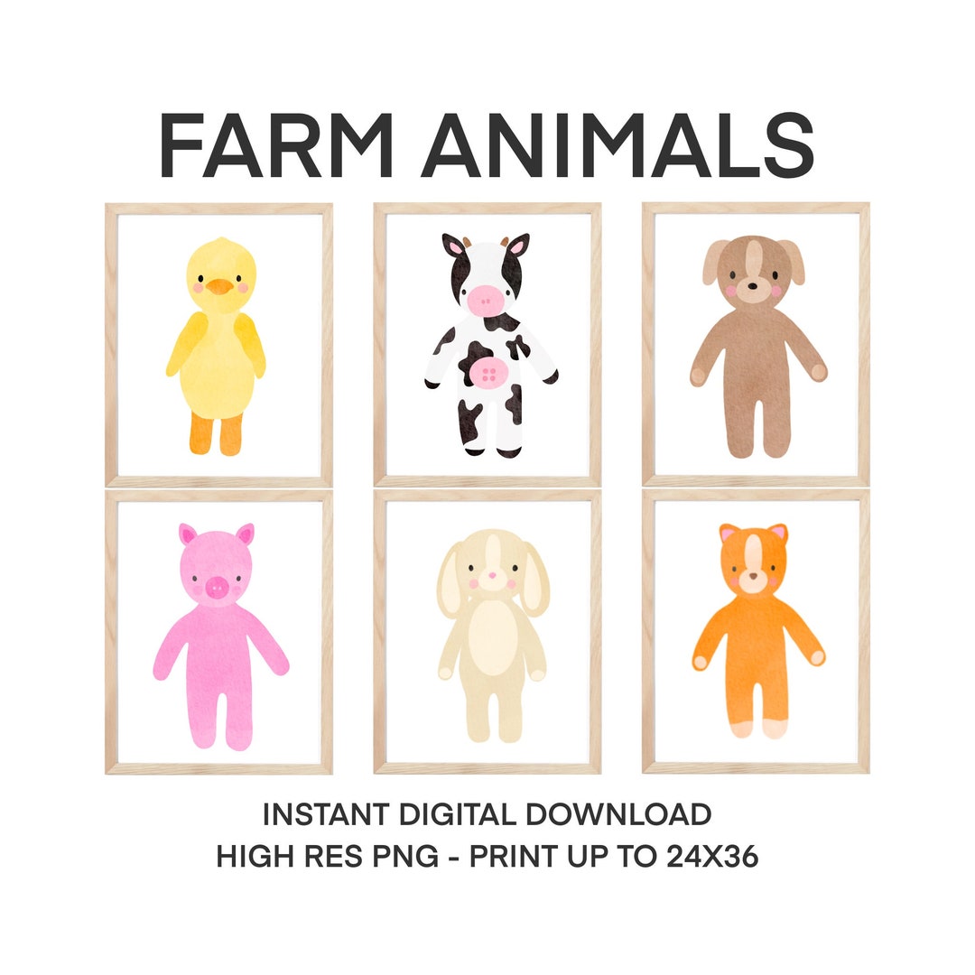 Farm Animal DIGITAL DOWNLOAD - Etsy