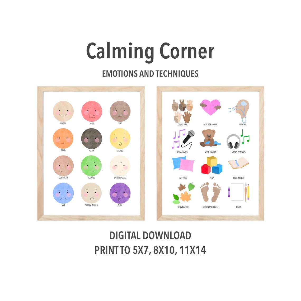 Calming Corner Printable Posters DIGITAL DOWNLOAD - Etsy