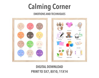 7 Calming Corner Classroom Posters Bundle School Psychologist Printable ...