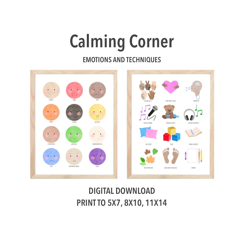Calming Corner Printable Posters DIGITAL DOWNLOAD - Etsy