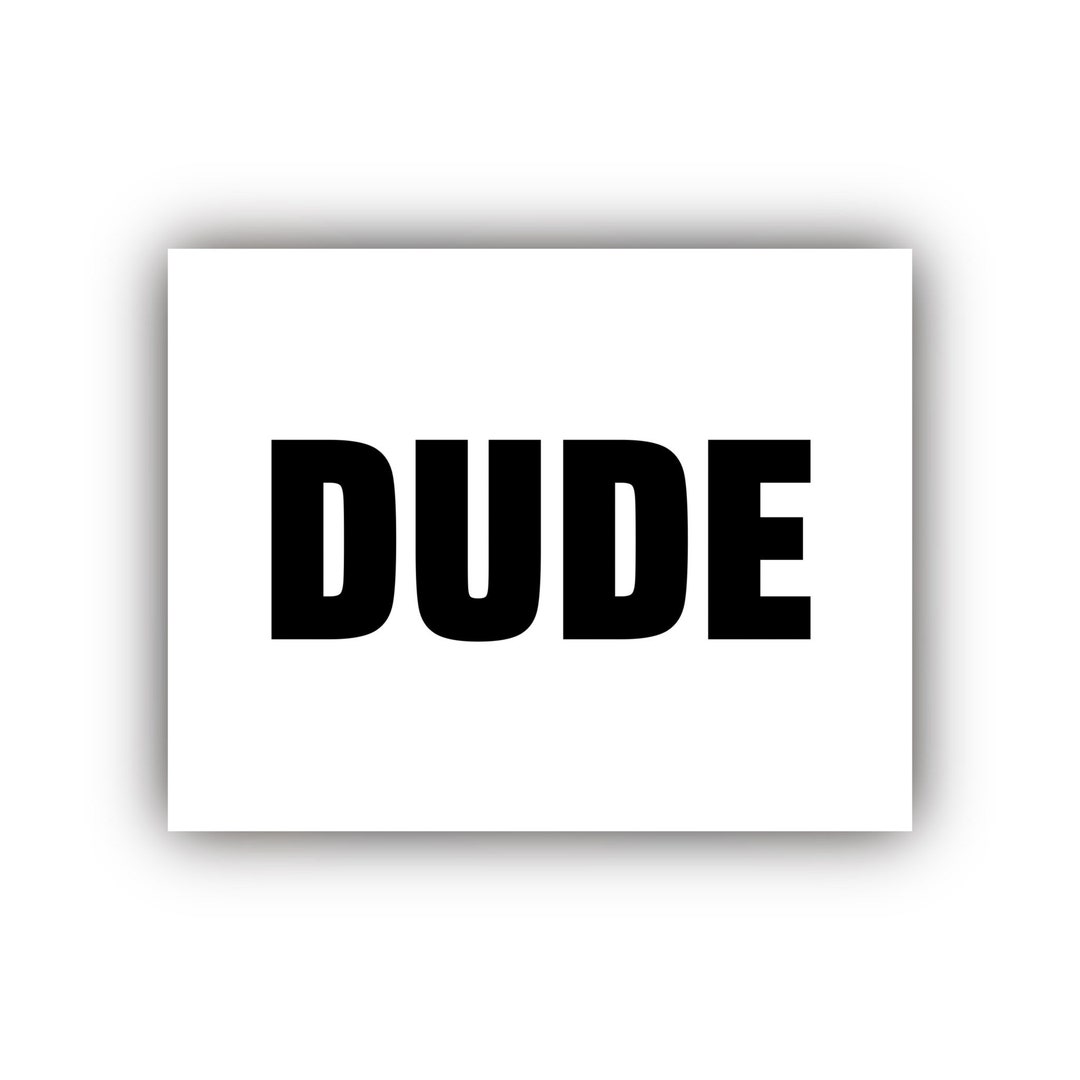 DUDE Flat Note Cards MULTIPLE COLORS - Etsy